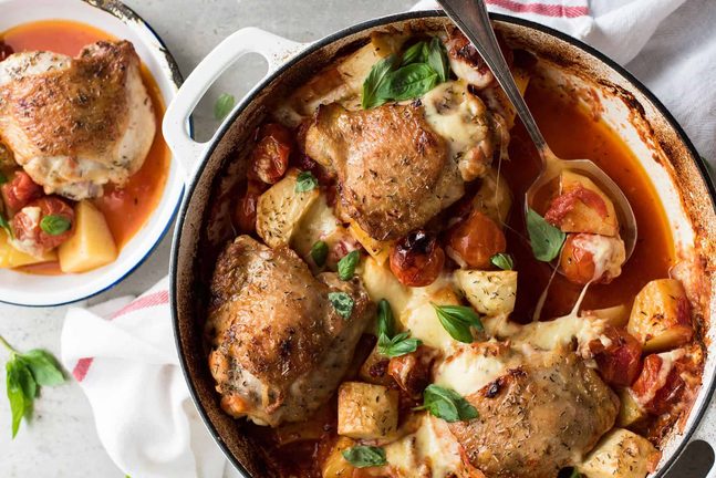 Baked Italian Chicken with Potatoes - RecipeTin Eats