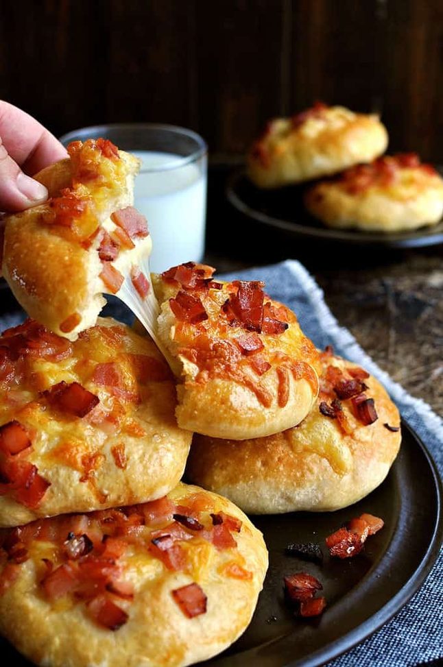 Double Cheese and Bacon Rolls - RecipeTin Eats