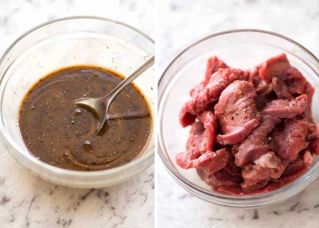 Tenderise beef for stir fries (Velveting Beef) - RecipeTin Eats