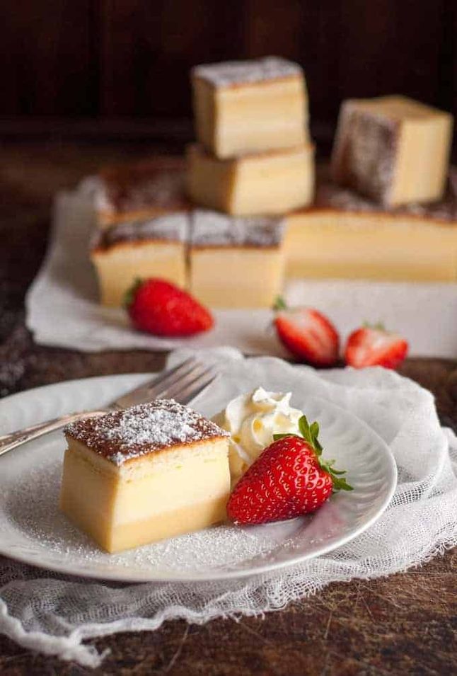 Magic Three Layer Custard Cake - RecipeTin Eats