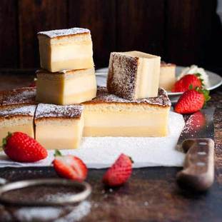 Magic Three Layer Custard Cake - RecipeTin Eats