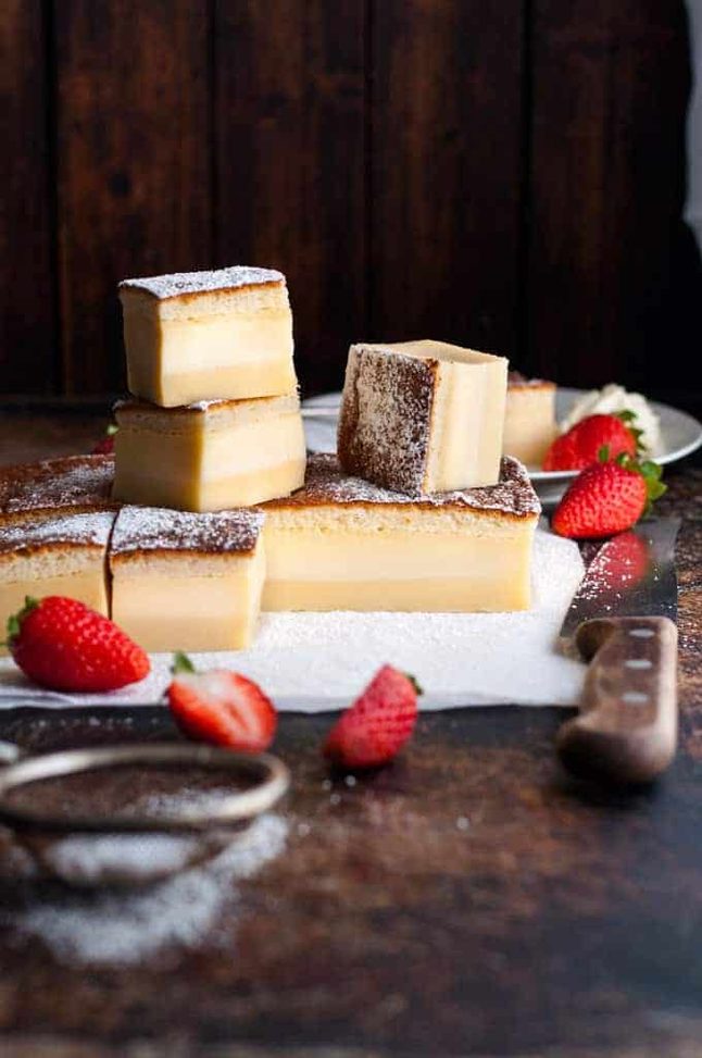 Magic Three Layer Custard Cake - RecipeTin Eats