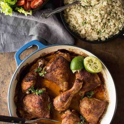Peruvian Roast Chicken with Garlic Butter Rice - RecipeTin Eats