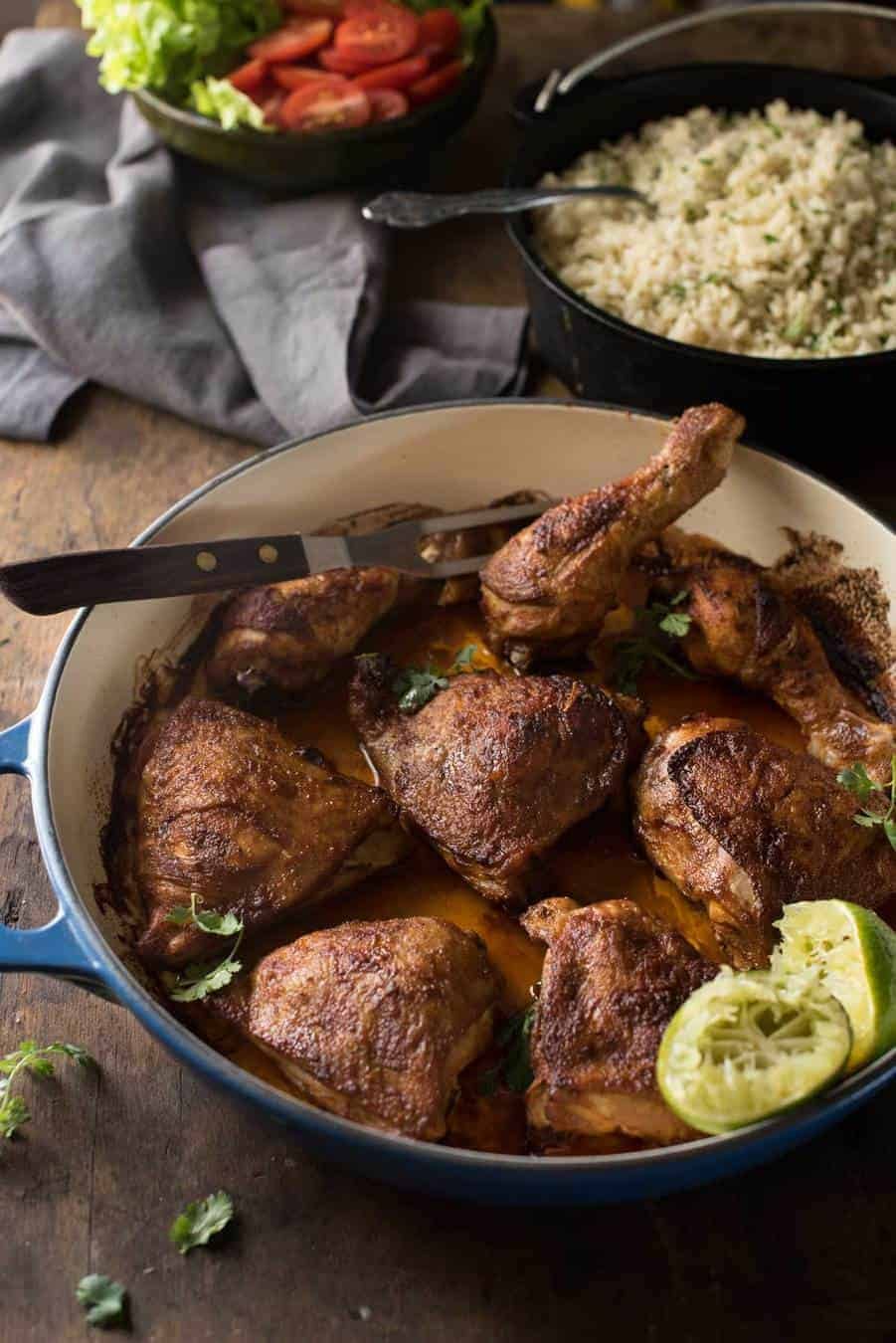 Peruvian Roast Chicken with Garlic Butter Rice - RecipeTin Eats