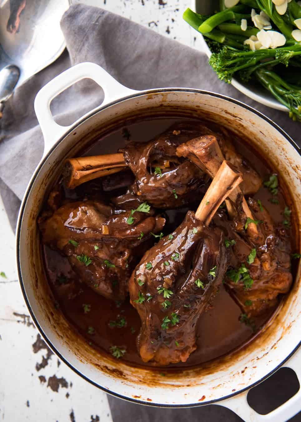 Port Braised Lamb Shanks - RecipeTin Eats