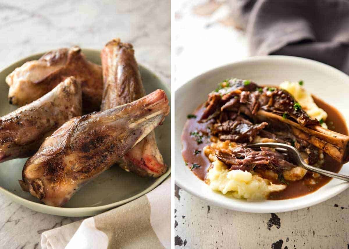 Port Braised Lamb Shanks - RecipeTin Eats