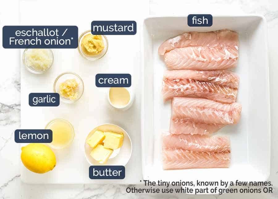 Baked Fish with Lemon Cream Sauce - RecipeTin Eats
