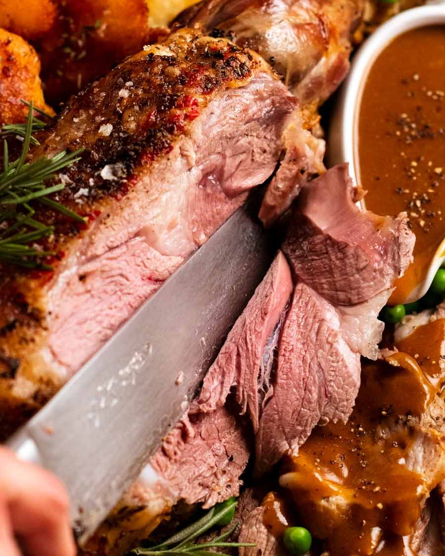 Roast Lamb Leg with Gravy - RecipeTin Eats
