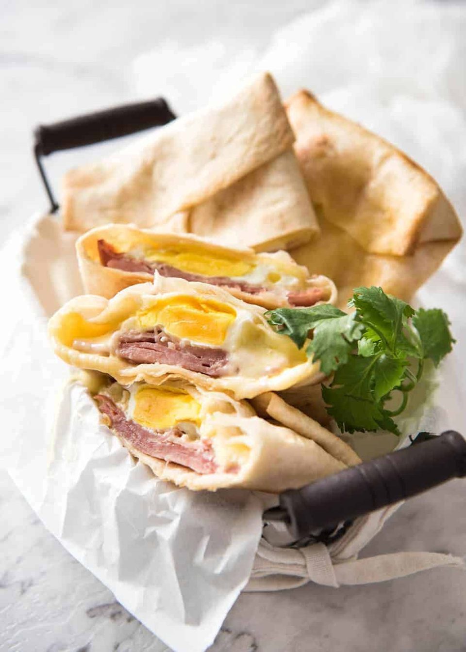No Washing Up Ham, Egg & Cheese Pockets - RecipeTin Eats