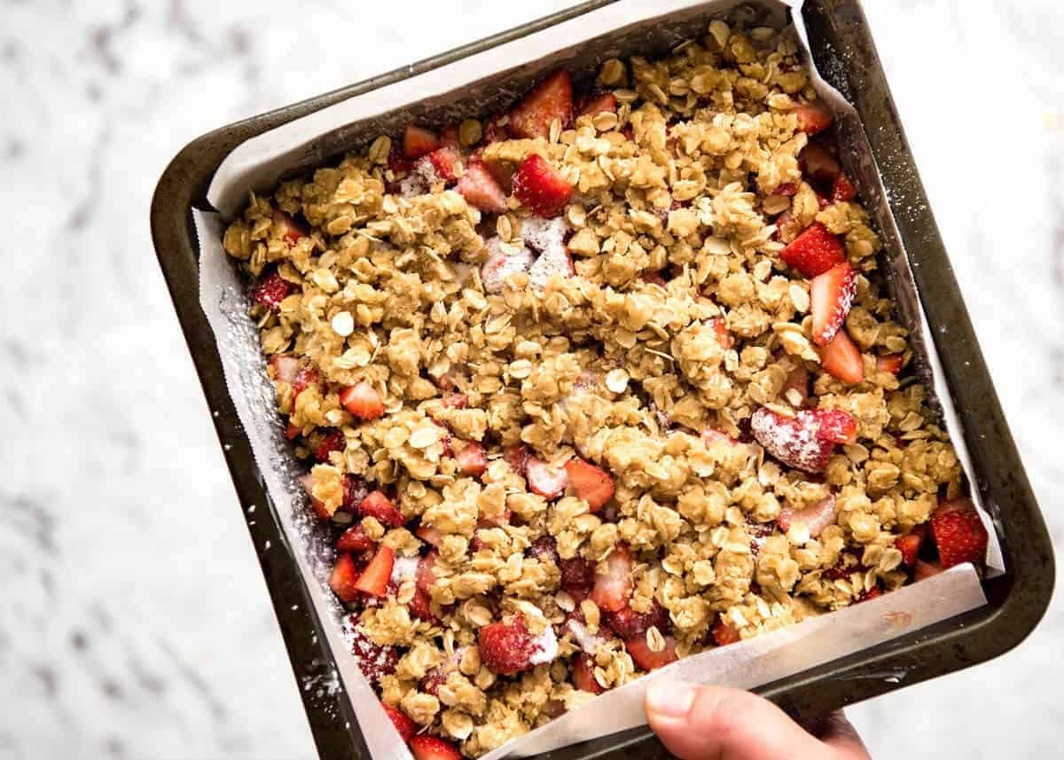 Fresh Strawberry Bars - RecipeTin Eats
