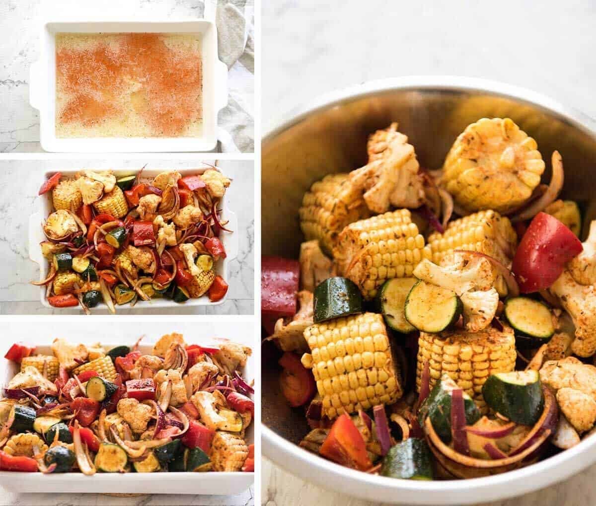 Oven Baked Rice and Vegetables (ONE PAN!!) - RecipeTin Eats