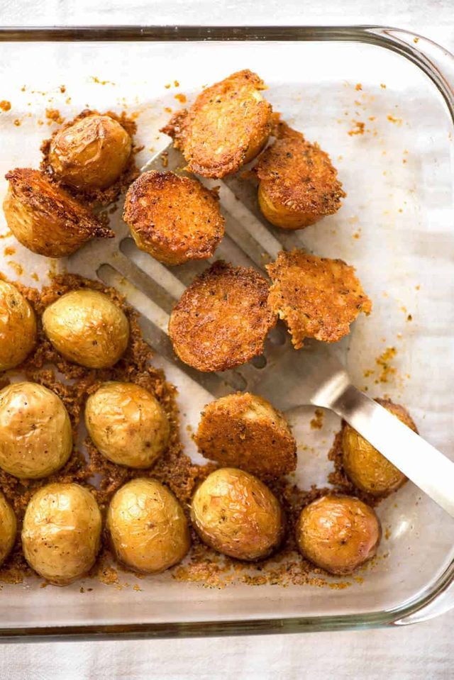 Crispy Roasted Parmesan Potatoes - RecipeTin Eats