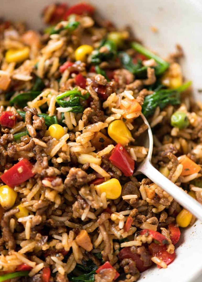 Beef and Rice with Veggies - RecipeTin Eats