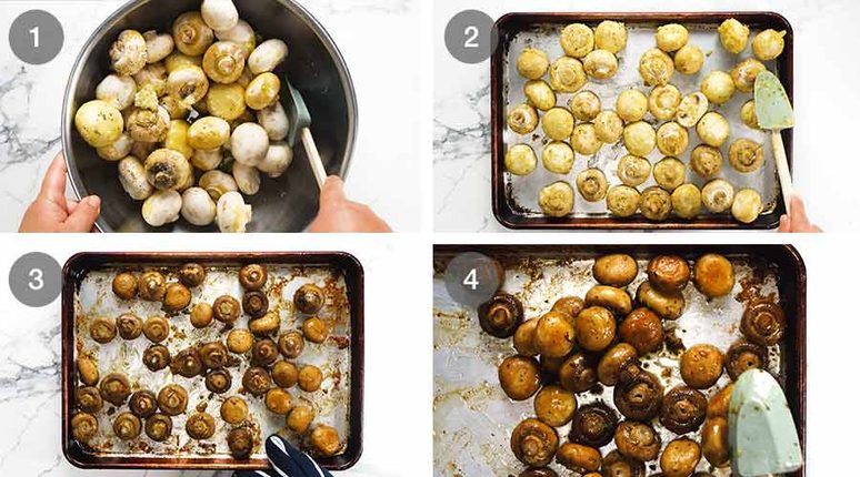 Garlic Butter Roasted Mushrooms - RecipeTin Eats