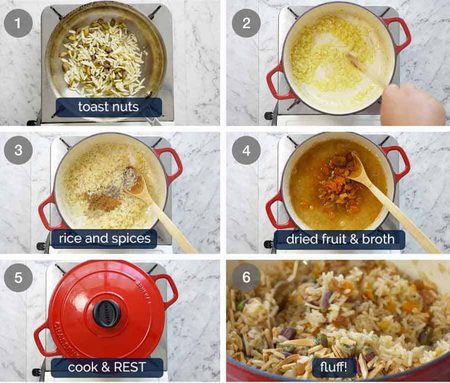 Rice Pilaf with Nuts and Dried Fruit - RecipeTin Eats