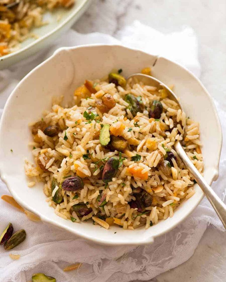 Rice Pilaf with Nuts and Dried Fruit - RecipeTin Eats