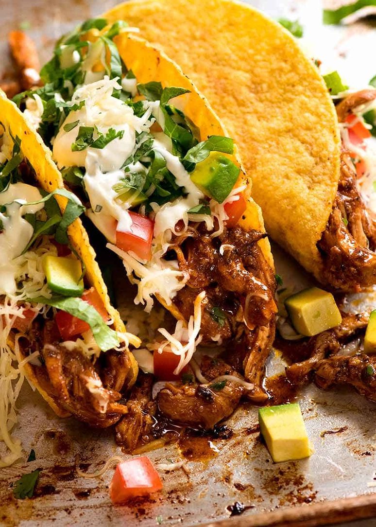 Quick Chicken Tacos (with sauce!) - RecipeTin Eats