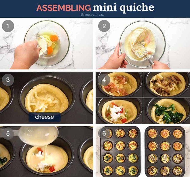 Mini Quiche - 4 ways! - RecipeTin Eats