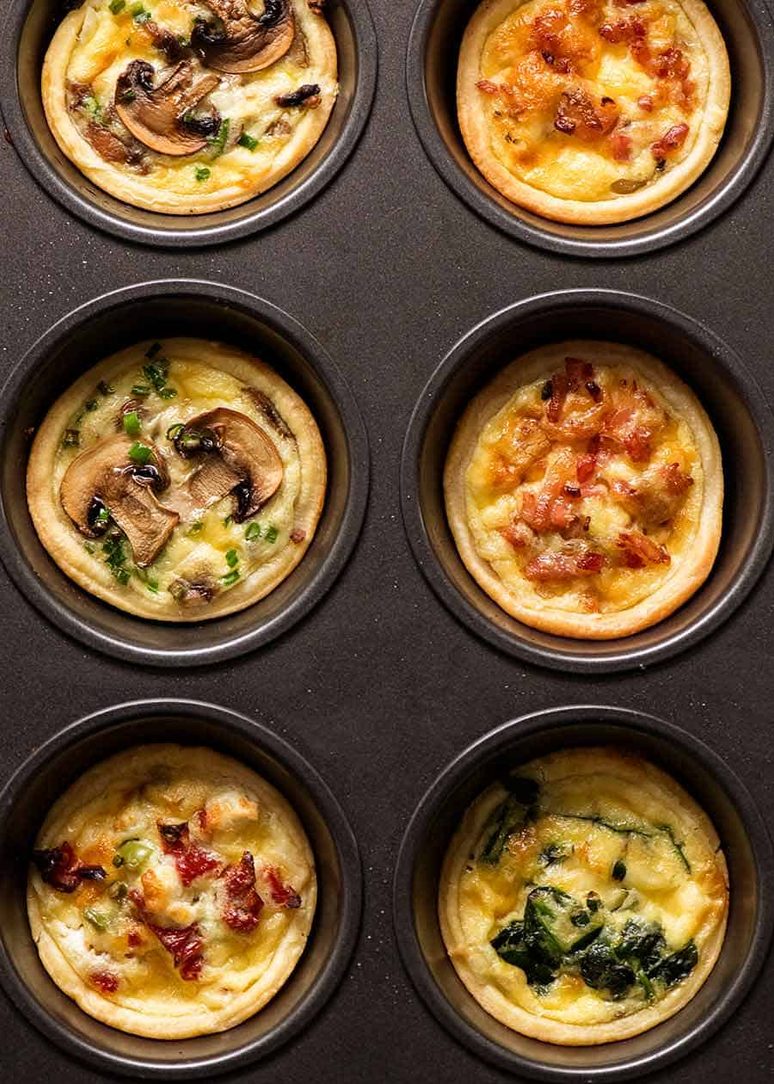 Mini Quiche - 4 ways! - RecipeTin Eats