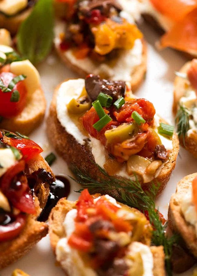 Holiday Crostini - 8 DELICIOUS ways! - RecipeTin Eats