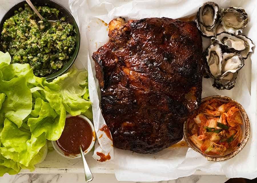 Momofuku Bossam - Korean Slow Cooked Pork Roast - RecipeTin Eats