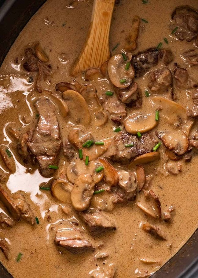 Slow Cooker Beef Stroganoff Stew - RecipeTin Eats