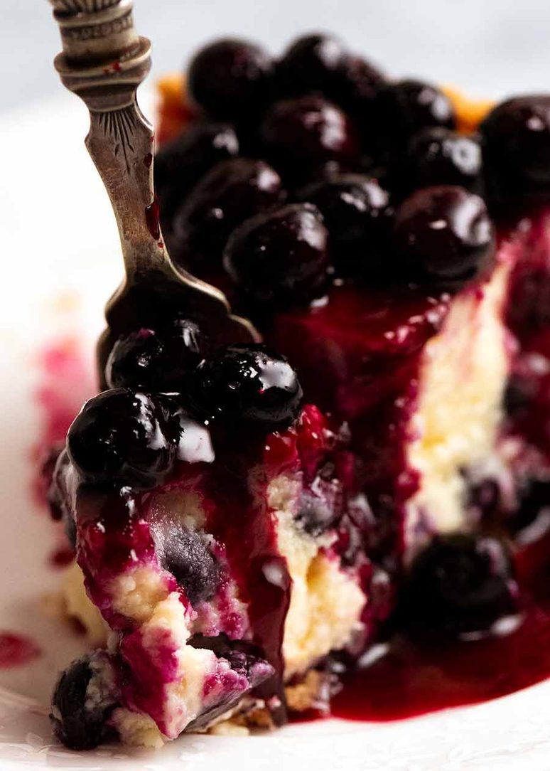 Blueberry Cheesecake - RecipeTin Eats