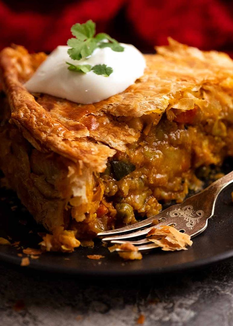 Vegetable Samosa Pie - RecipeTin Eats