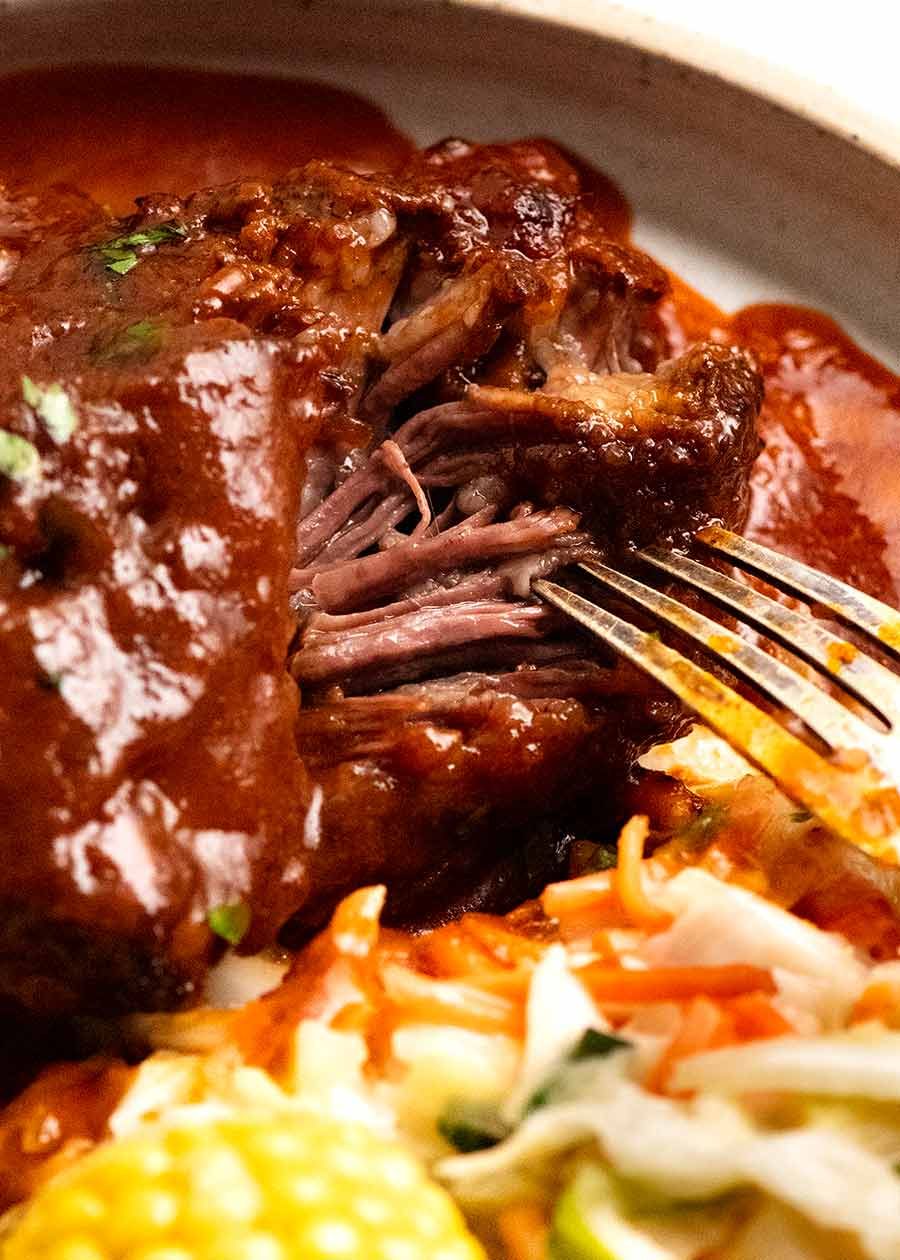 Slow cooked beef ribs in BBQ sauce (short ribs) - RecipeTin Eats