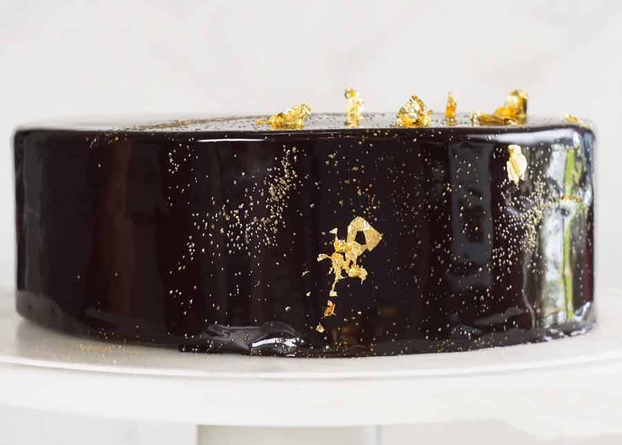 Chocolate Mirror Glaze - RecipeTin Eats