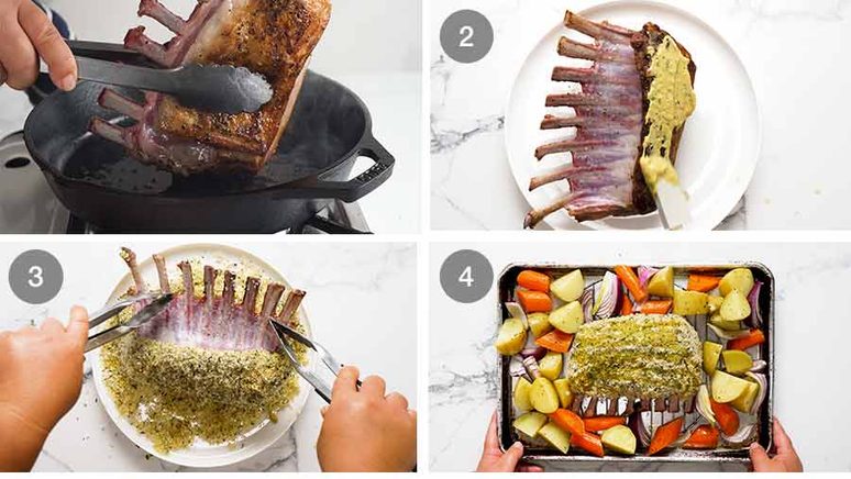 Rosemary Crumbed Rack of Lamb - RecipeTin Eats