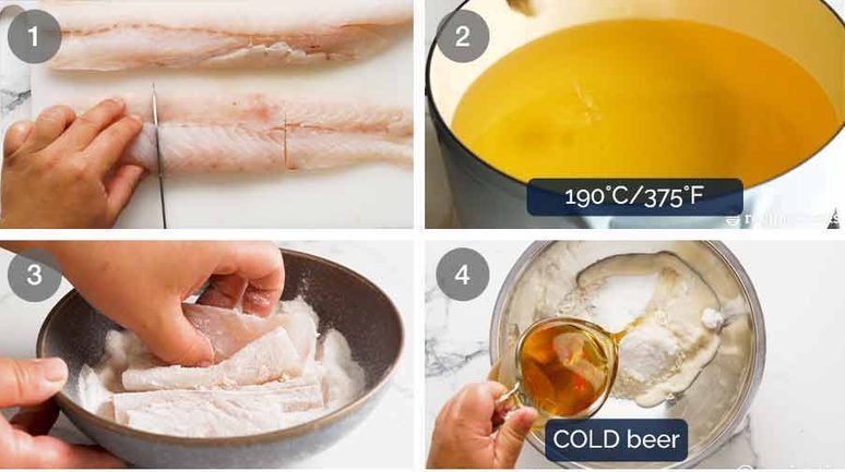 Crispy Beer Battered Fish - RecipeTin Eats