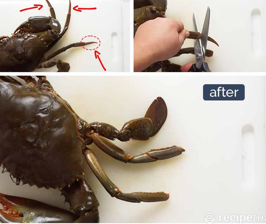 How to clean and cut a whole crab - RecipeTin Eats