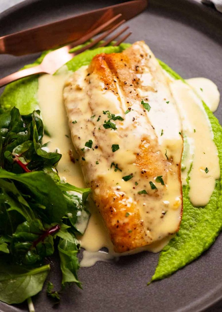 Fish with White Wine Sauce - RecipeTin Eats