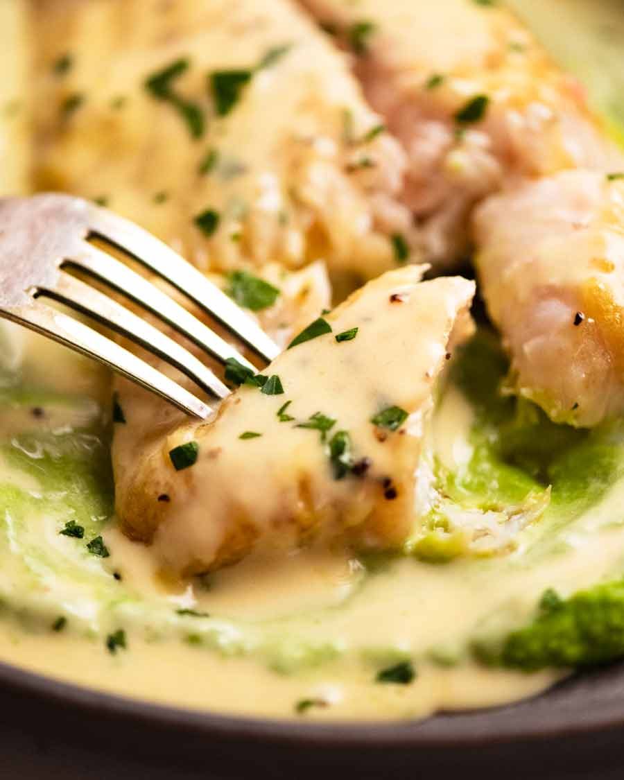 Fish with White Wine Sauce - RecipeTin Eats