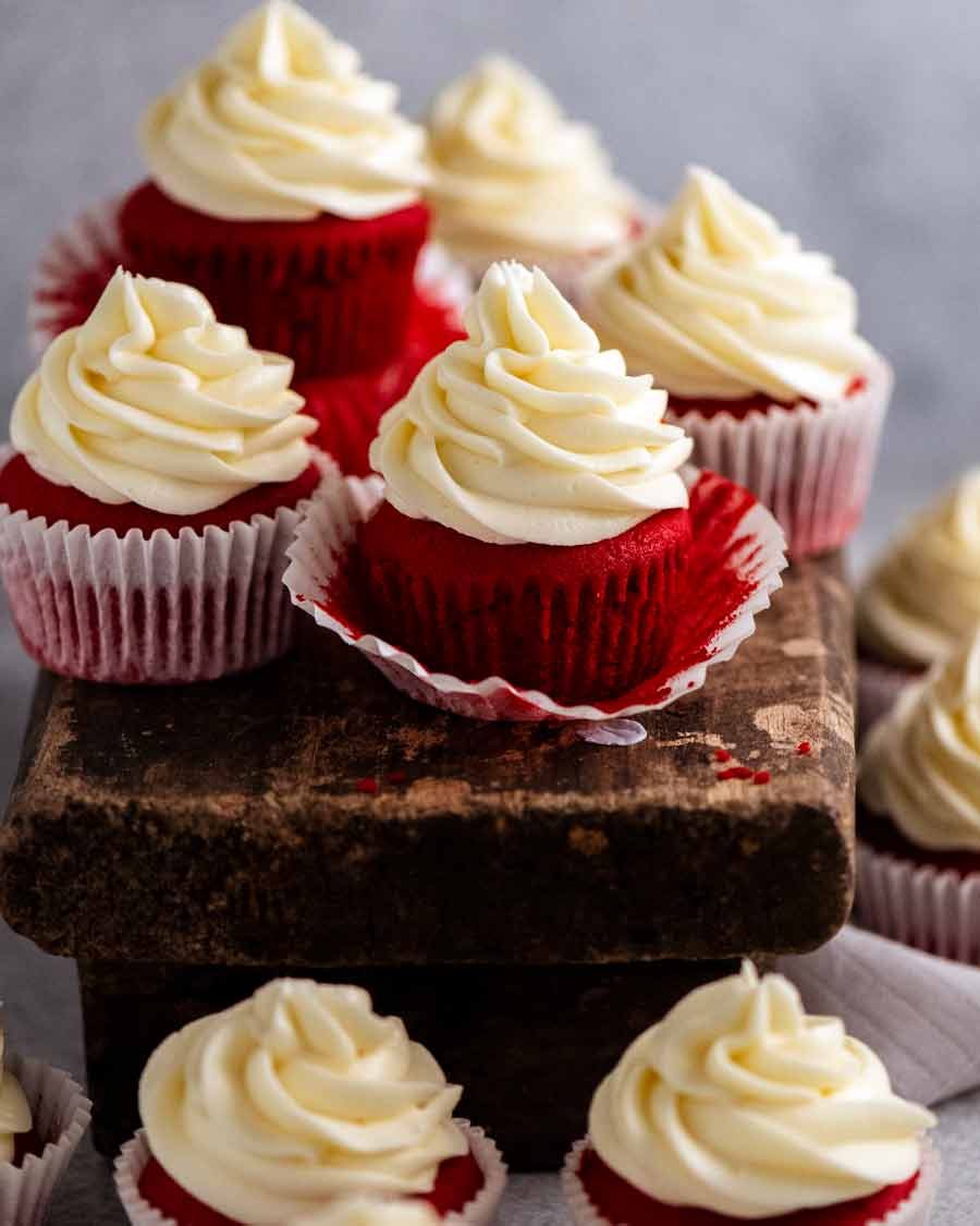 Red Velvet Cupcakes - RecipeTin Eats