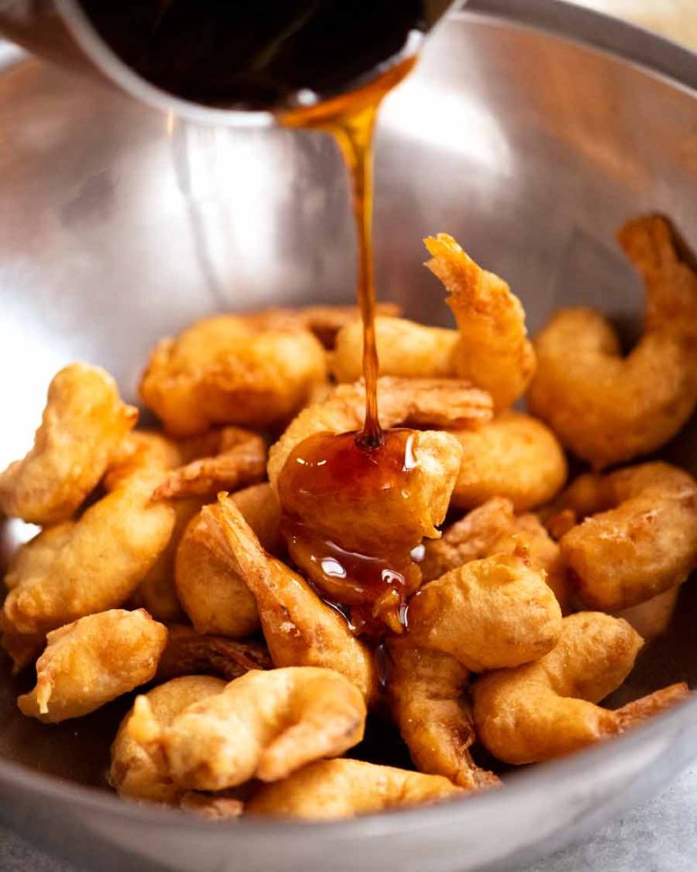 Honey Prawns – stays crispy! - RecipeTin Eats