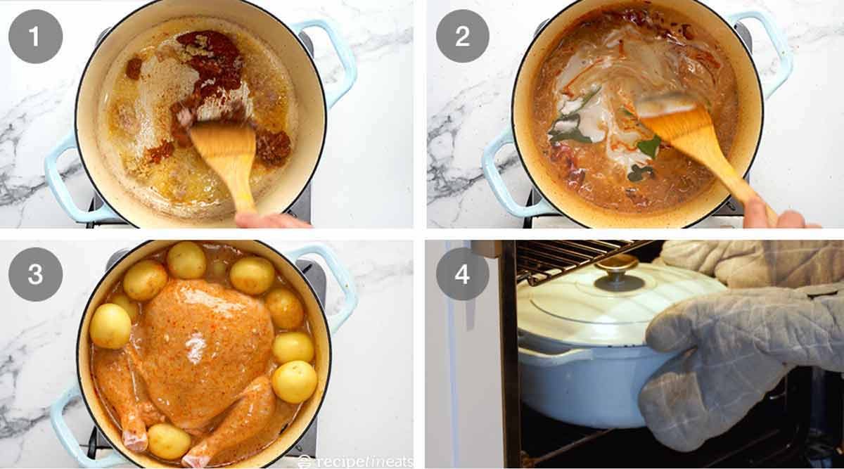 Thai red curry pot roast chicken - RecipeTin Eats