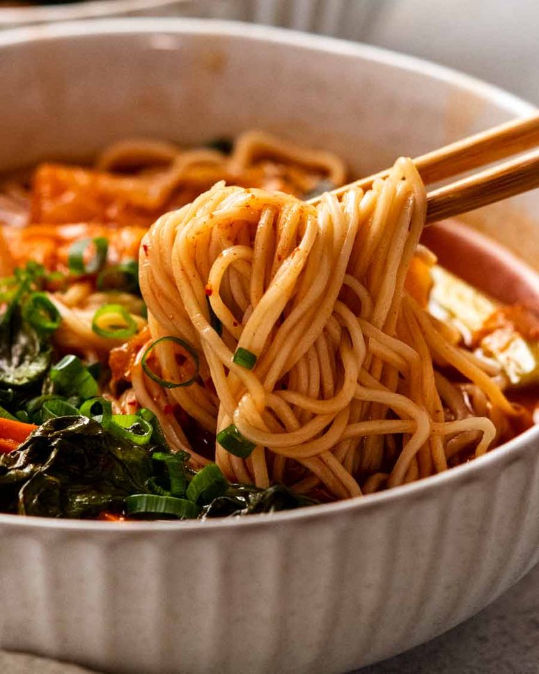 15 minute Spicy Korean Noodle Soup - RecipeTin Eats