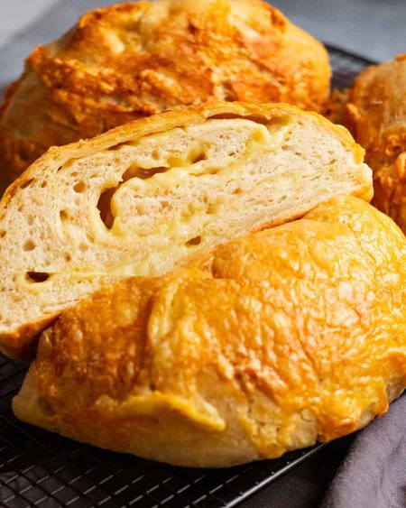 Cheese Bread (no knead!) - RecipeTin Eats