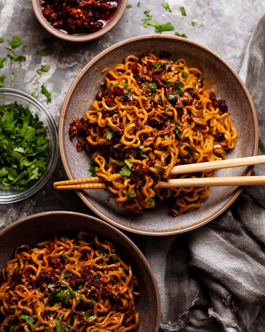 Chilli Crisp Noodles - RecipeTin Eats