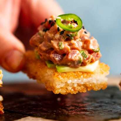 Spicy Tuna Crispy Rice (Nobu) - RecipeTin Eats