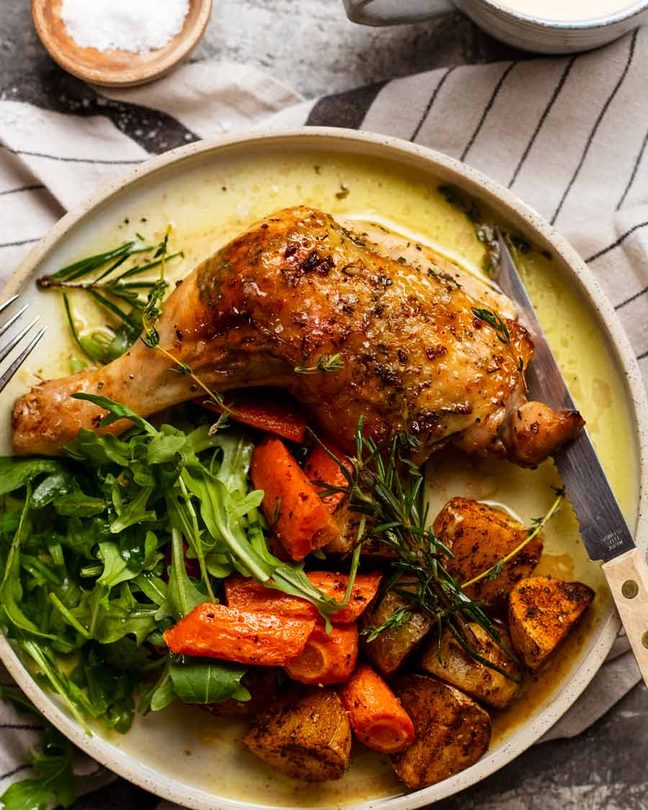 Herb & Garlic Chicken Marylands - RecipeTin Eats