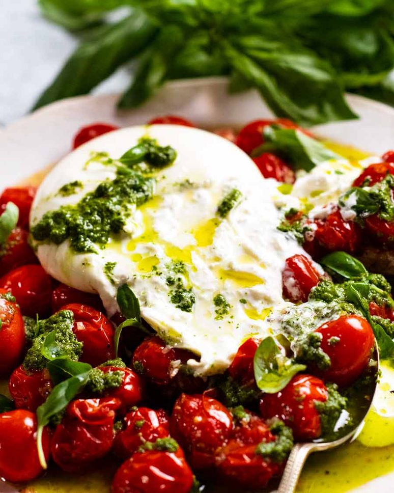 Bursty Tomato Burrata Salad - RecipeTin Eats