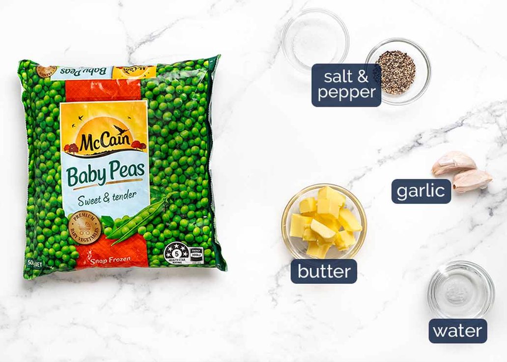 How I cook frozen peas - Garlic Buttered Peas - RecipeTin Eats