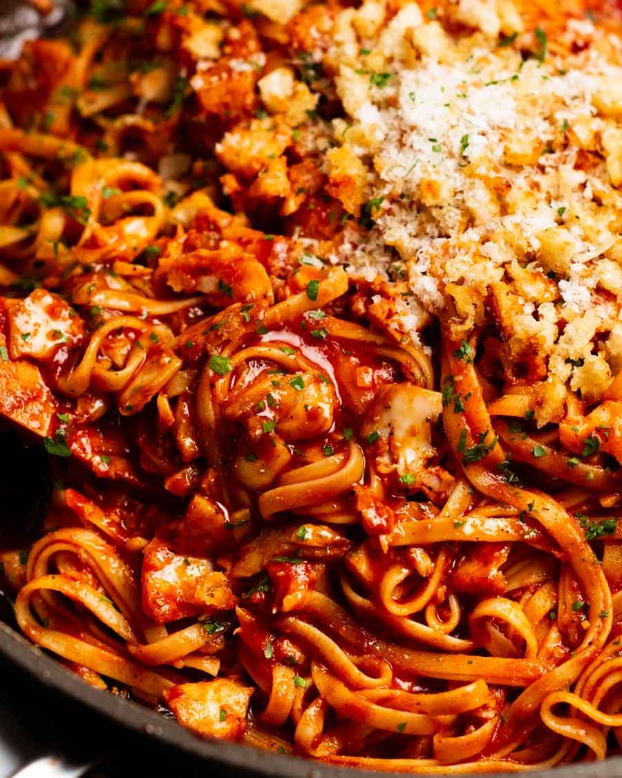 Calabrian Fish Ragu Pasta - RecipeTin Eats