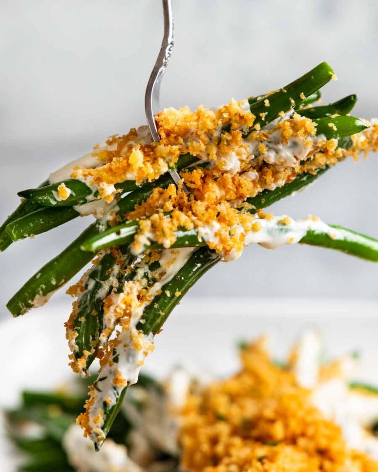 Green Beans with a Mountain of Panko - RecipeTin Eats
