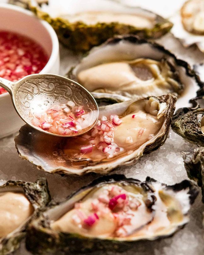 Mignonette Sauce for Oysters - RecipeTin Eats