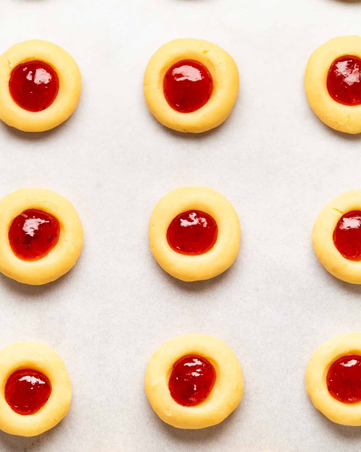 Jam Drops (Thumbprint Cookies) - RecipeTin Eats