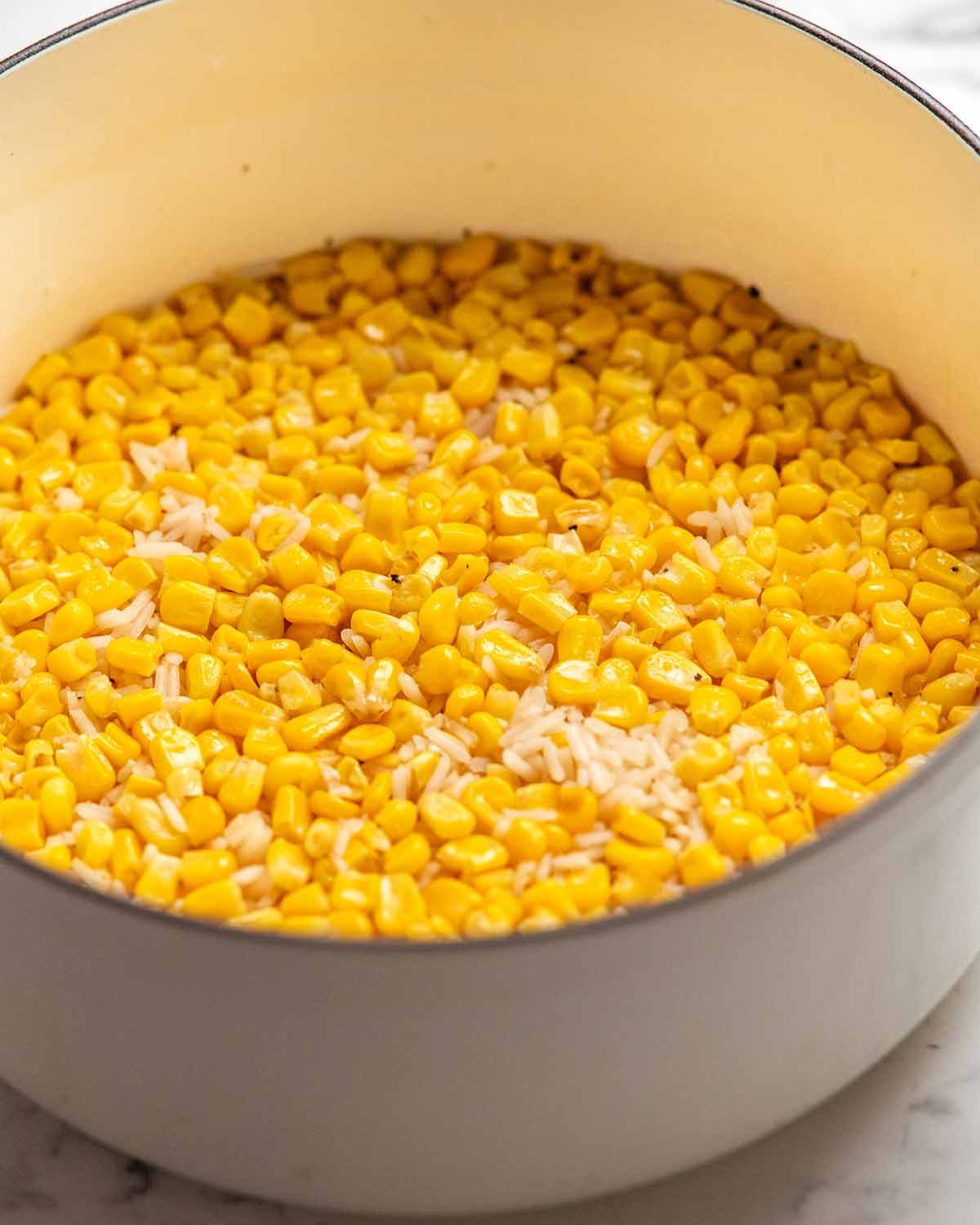 Hot buttered corn rice - RecipeTin Eats